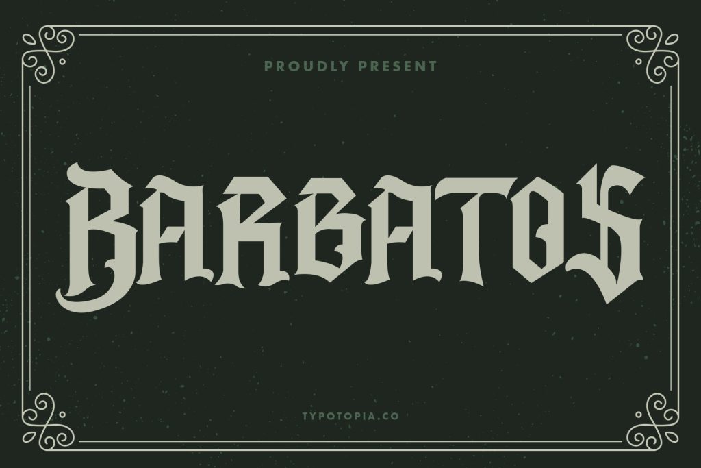 Barbatos Modern Blackletter Font – Typotopia